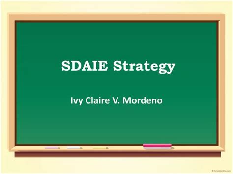 Ppt Sdaie Strategy Powerpoint Presentation Free Download Id3102904