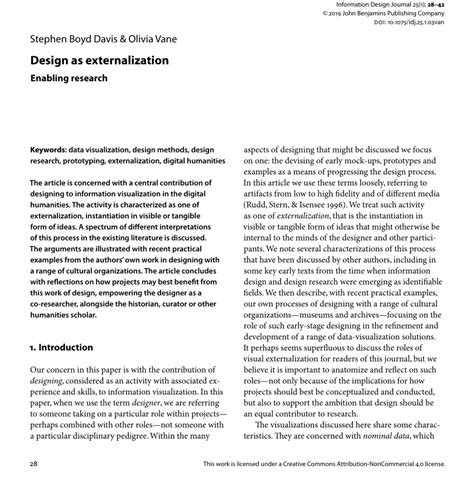 Pdf Design As Externalization Enabling Research