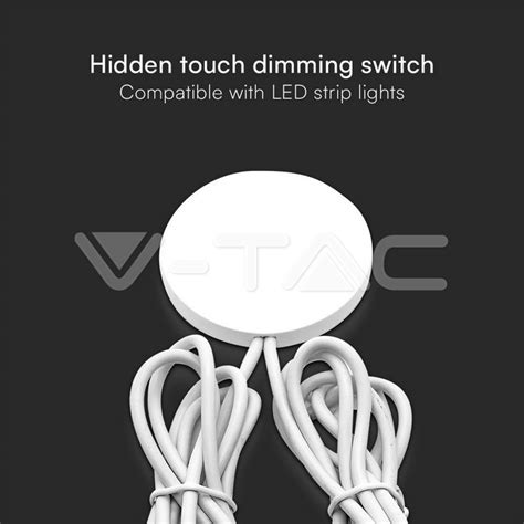 Led Strip Accessories Hidden Touch Dimmer Switch For Led Strip Light White Body