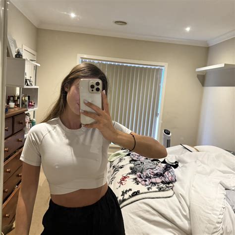 Elite Eleven Grey Workout Crop Top Only Worn A Depop