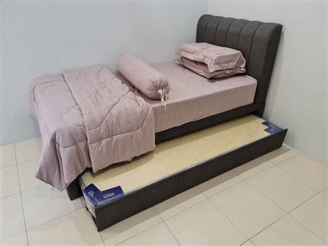Heavy Duty Queen King Size Bed With Pull Out Super Single Bed Strong