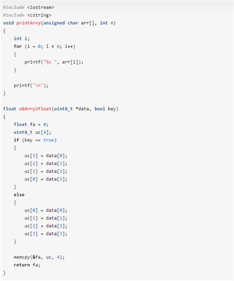 技术分享 Float类型与uint8数组的相互转换 知乎