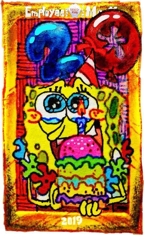 Spongebobs Birthday Award By Wilduda On Deviantart