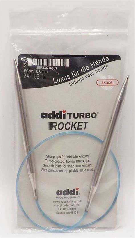 Addi 24 60cm Rocket Circular Needle Us11800mm Etsy