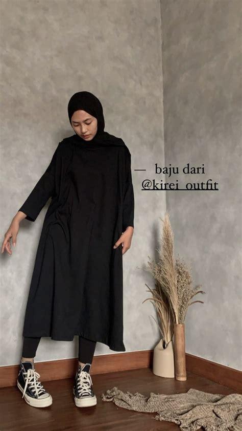 Feby Putri Black Casual Outfits Bts Inspired Outfits Muslimah Fashion Outfits
