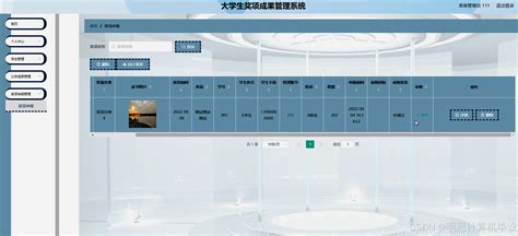springboot毕设 大学生奖项成果管理系统 程序 论文 csdn博客
