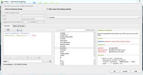 Calcul De Surface Dans Qgis Geomatick