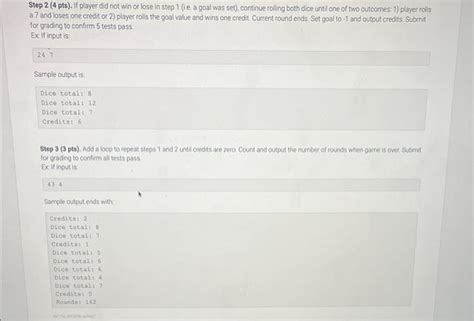 Solved Program Specifications Write A Program To Play An