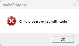 Error On Startup Bug Reports AudioRelay