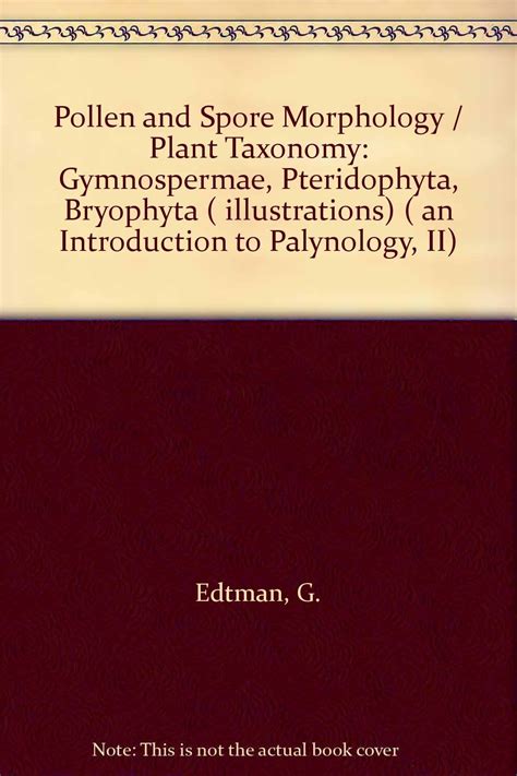 Pollen And Spore Morphology Plant Taxonomy Gymnospermae