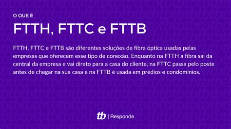 O Que é Ftth Fttc E Fttb Tecnoblog
