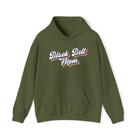 Black Belt Mom 1970s Karate 70s Hoodie Ts Hooded Sweatshirt