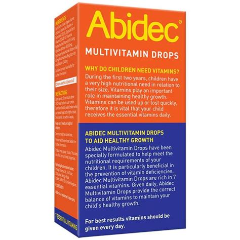 Abidec Multivitamin Drops 25ml Essential Vitamins For Infants And