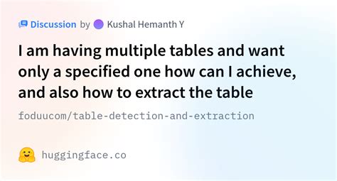 Foduucom Table Detection And Extraction · I Am Having Multiple Tables And Want Only A Specified