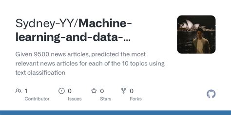 Github Sydney Yymachine Learning And Data Mining Classification