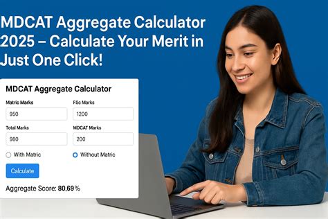 Mdcat Aggregate Calculator 2025 Calculate Merit Instantly
