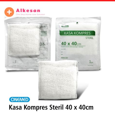 Onemed Kasa Kompres Steril Sterile 40 X40 Cm Penutup Luka Perban Kassa Lazada Indonesia