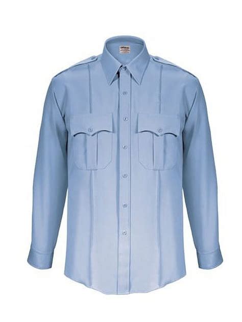 313n 175 35 Mens French Blue Textrop2 Ls Uniform Shirt Size 175