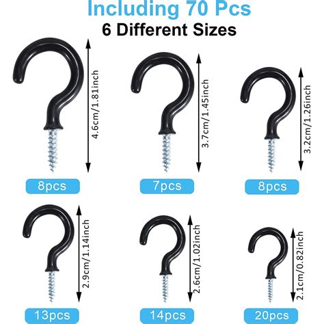 Set 70 De Carlige Cu Surub De Tavan Otel Carbon Negru Emag Ro