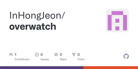 Github Inhongjeonoverwatch
