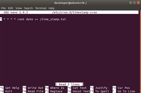 Cronjob Setup Example Tech Cookbook