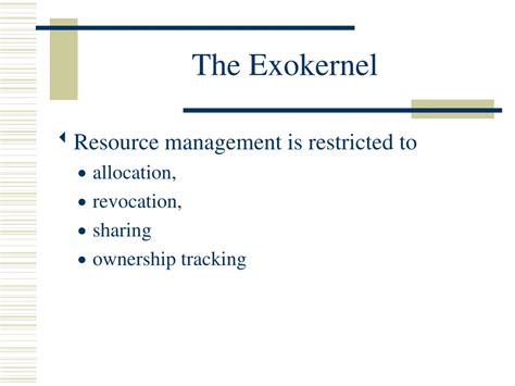 Ppt Exokernel An Operating System Architecture For Application Level