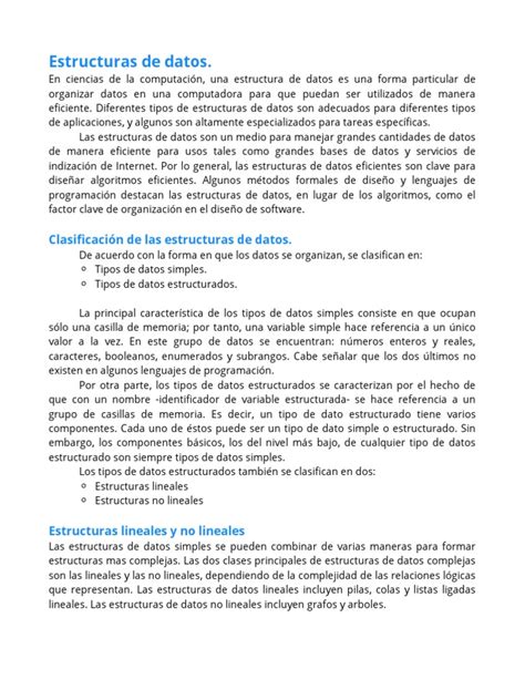 11 Clasificación De Las Estructuras De Datos Pdf Vértice Teoría De Grafos Estructura De