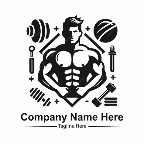 Faça O Logotipo Do Ginásio Aqui Vetor Premium