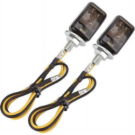 Lámpara De Señal De Giro Para Motocicleta 2 Piezas Universal Para Motocicleta Mini Luces Led