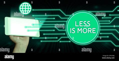Text Caption Presenting Less Is More Word For Minimalist Approach To