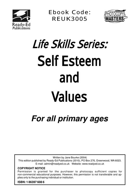 Pdf Self‐esteem And Values