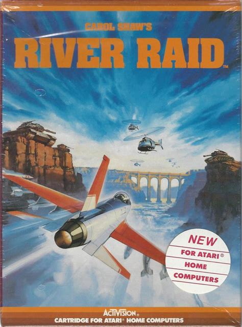 River Raid 1982 Box Cover Art Mobygames
