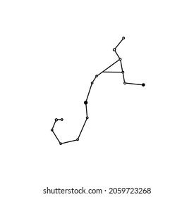 Scorpio Constellation Drawing