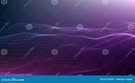 Artificial Intelligence Concept Big Data Visualization Blue Cyber