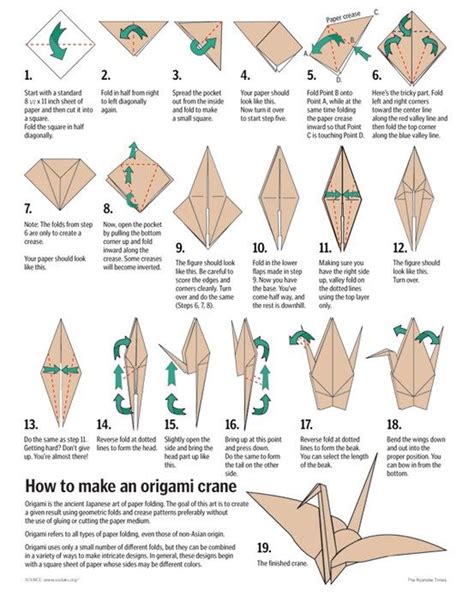 Origami Crane Instructions Printable Printable Free Templates