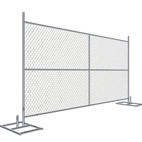 6 Ft X 12 Ft Construction Temporary Hot Dipped Galvanized Chain Link Fence Panel Fence And