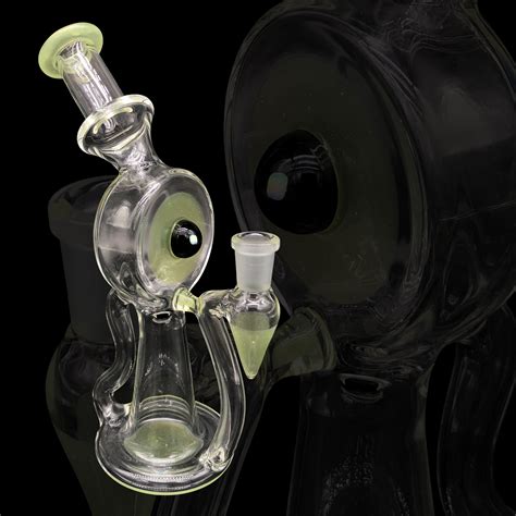 Unity Glassworks Clear With Green Accents Bubble Dumper Recycler Rig