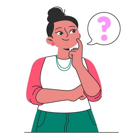 Free Vector Thinking Face Concept Illustration