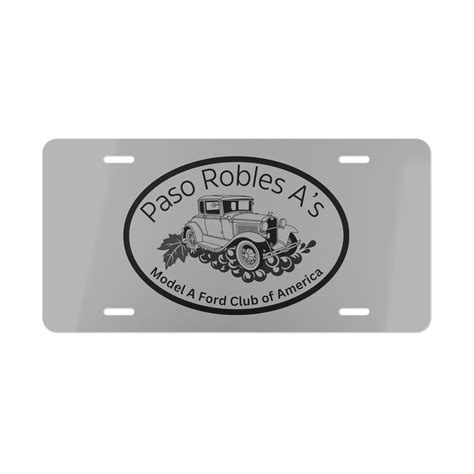 Personalized Paso Robles As Mafca Vanity Plate Paso Robles Model A Car Club T