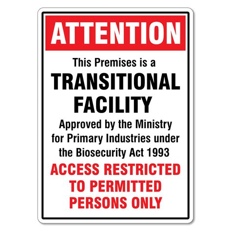 Transitional Facility Sign The Signmaker