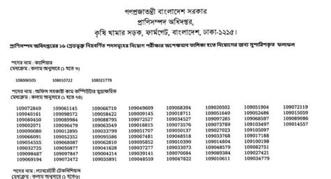 Dls Panel Result 2025 Jobs Test Bd