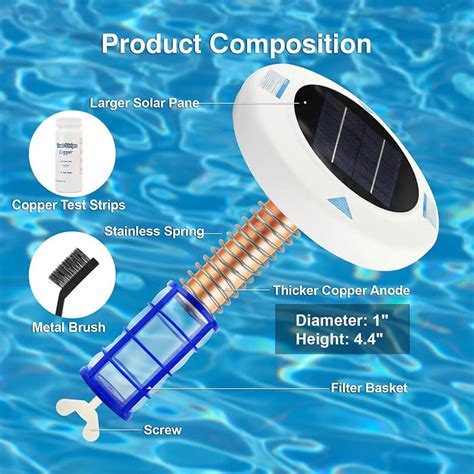 Solar Powered Pool Ionizer With Led Light Itoolmax