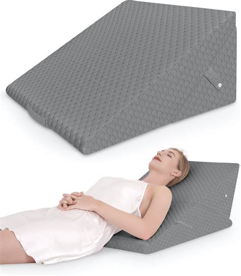 Fsce Bed Wedge Pillow For Sleeping 20 In 1 Adjustable