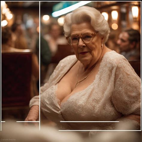 Many Beautiful Obese Grannies Wrinkled In A Bar By Cleverjoe On