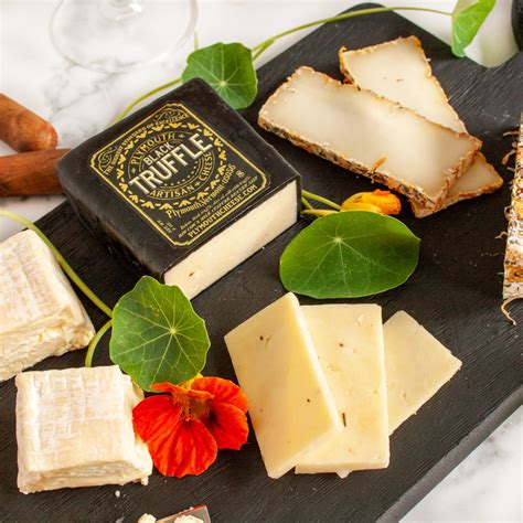 Black Truffle Cheddar Cheeseplymouth Artisan Cheesecheese Igourmet
