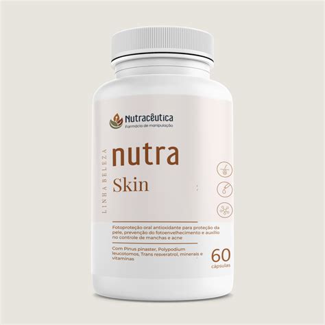 Nutra Skin Proteção Solar E Antioxidante Em Cápsulas Acne Manchas E