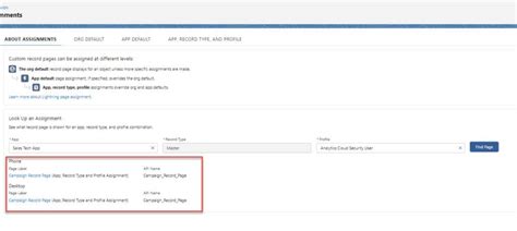 How To View Record Pages Assignments In Salesforce