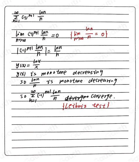 solved determine the convergence and divergence of given alternating