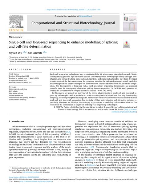 Pdf Single Cell And Long Read Sequencing To Enhance Modelling Of