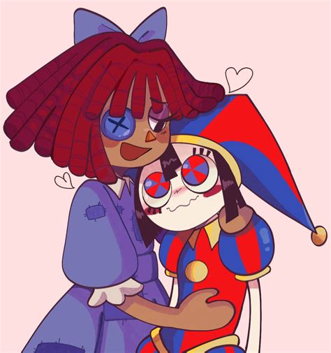 Ragatha X Pomni Love Digital Tr1pled1p By Donelquixz On Deviantart